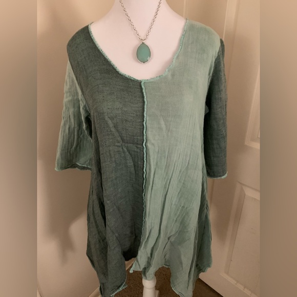 steelpony | Tops | Beautiful Artisan Hand Garment Dyed Tunic | Poshmark
